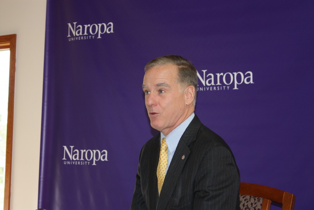 Howard Dean talks politics prior to giving Naropa graduation speech ...