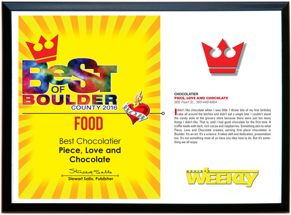 Best of Boulder Premium Award Plaques - Boulder Weekly